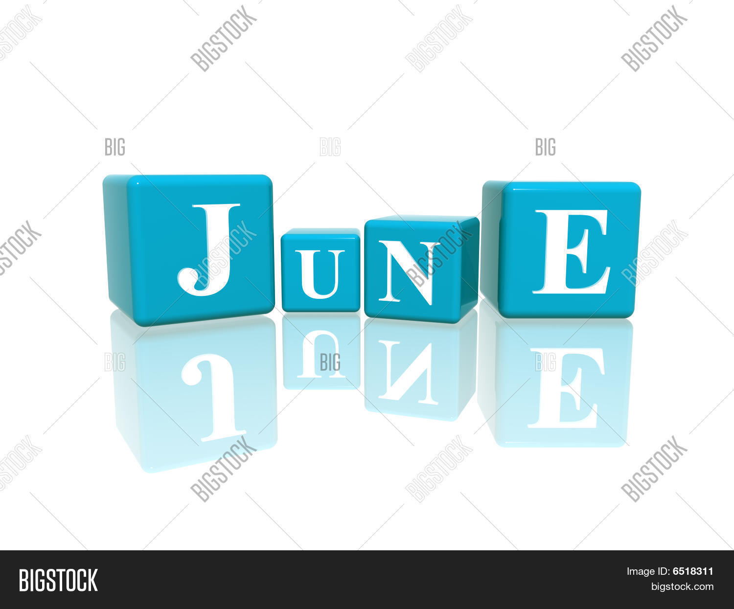June 3D Cubes Image & Photo (Free Trial) | Bigstock