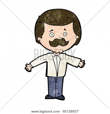 Cartoon Mustache Man Image & Photo (Free Trial) | Bigstock