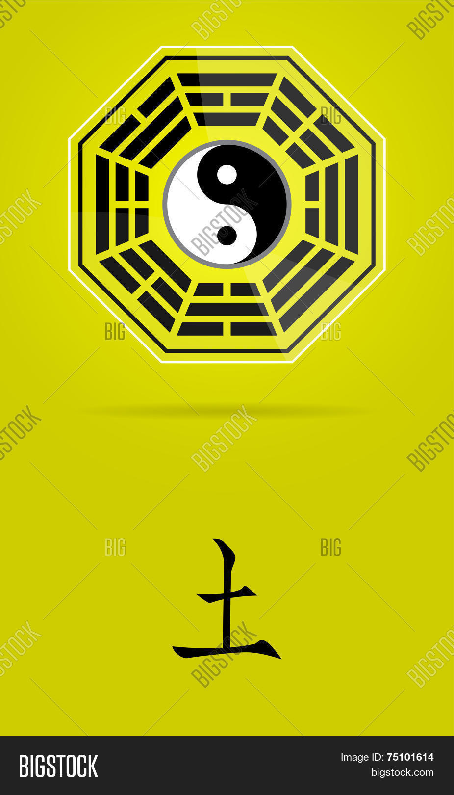 Bagua Yin Yang Symbol Vector & Photo (Free Trial) | Bigstock