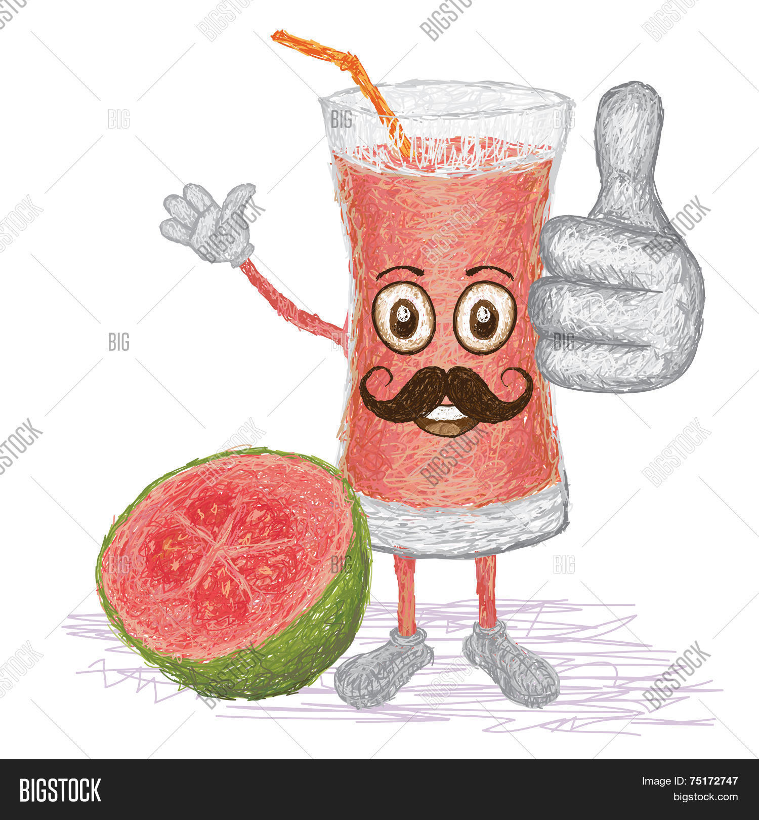 Guava Fruit Juice Vector & Photo (Free Trial) | Bigstock