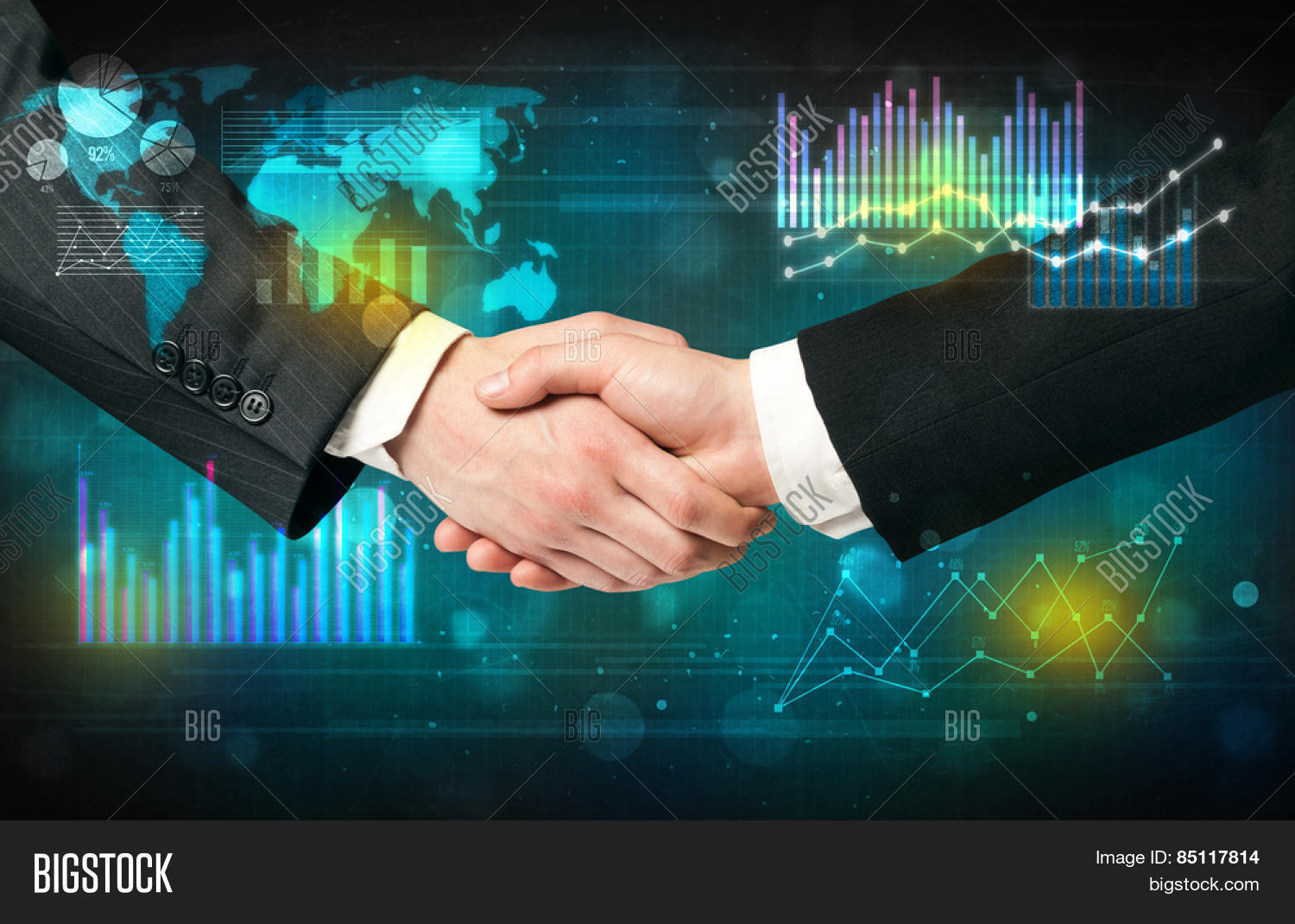 Handshake Charts Image & Photo (Free Trial) | Bigstock