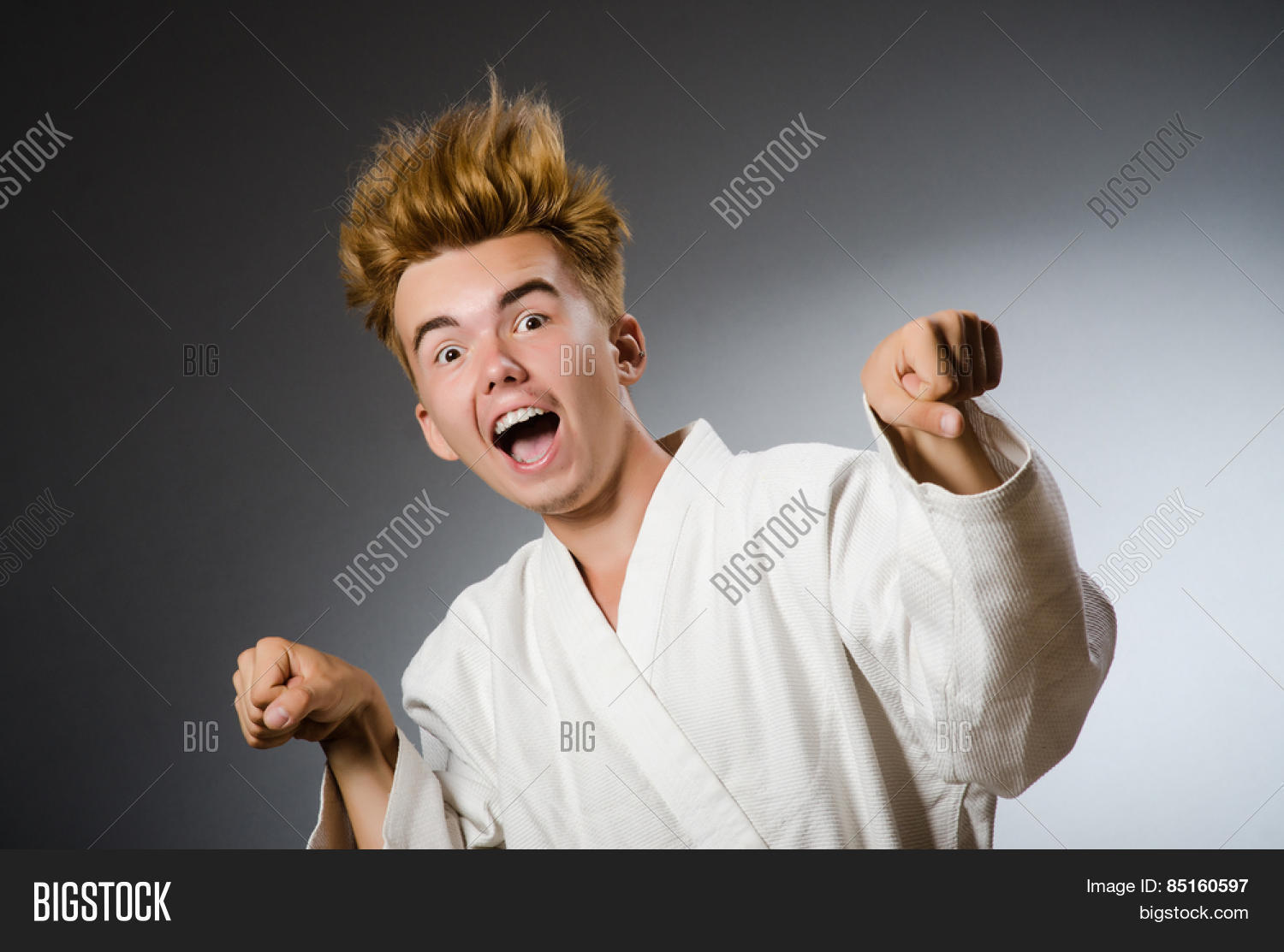 Funny Karate Fighter Image & Photo (Free Trial) | Bigstock