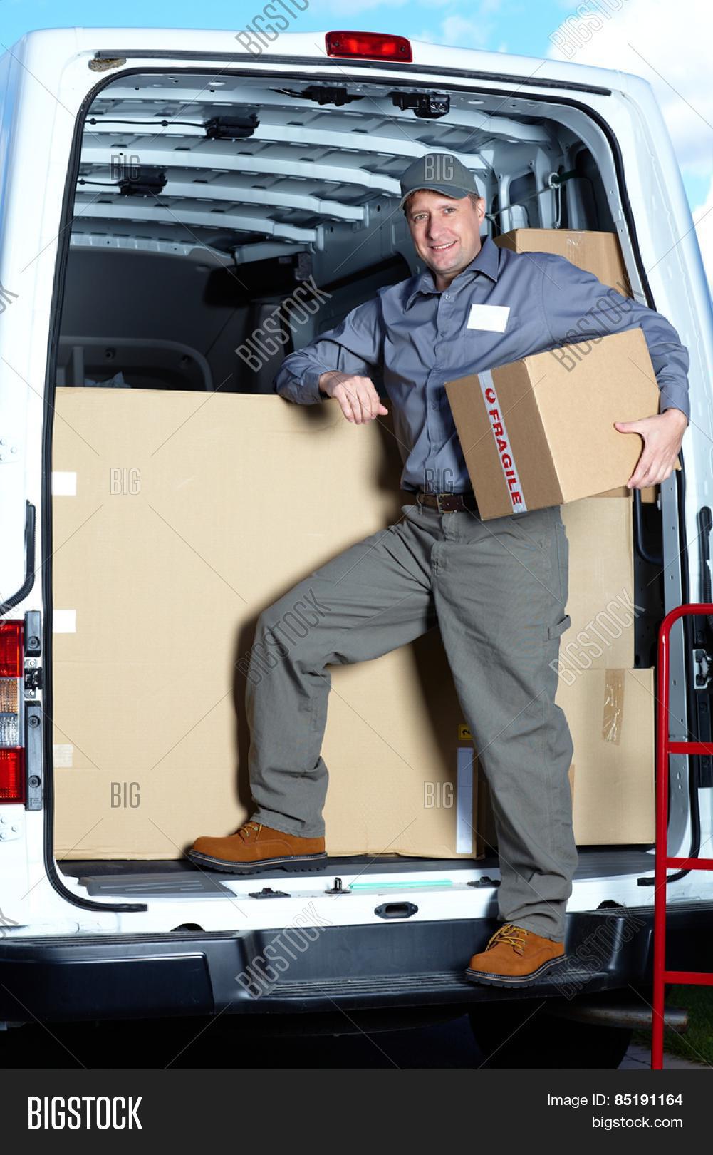 Postman Parcel Box. Image & Photo (Free Trial) | Bigstock