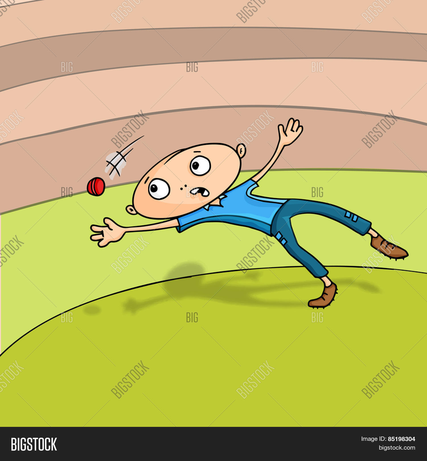 Cartoon Boy Trying Vector & Photo (Free Trial) | Bigstock