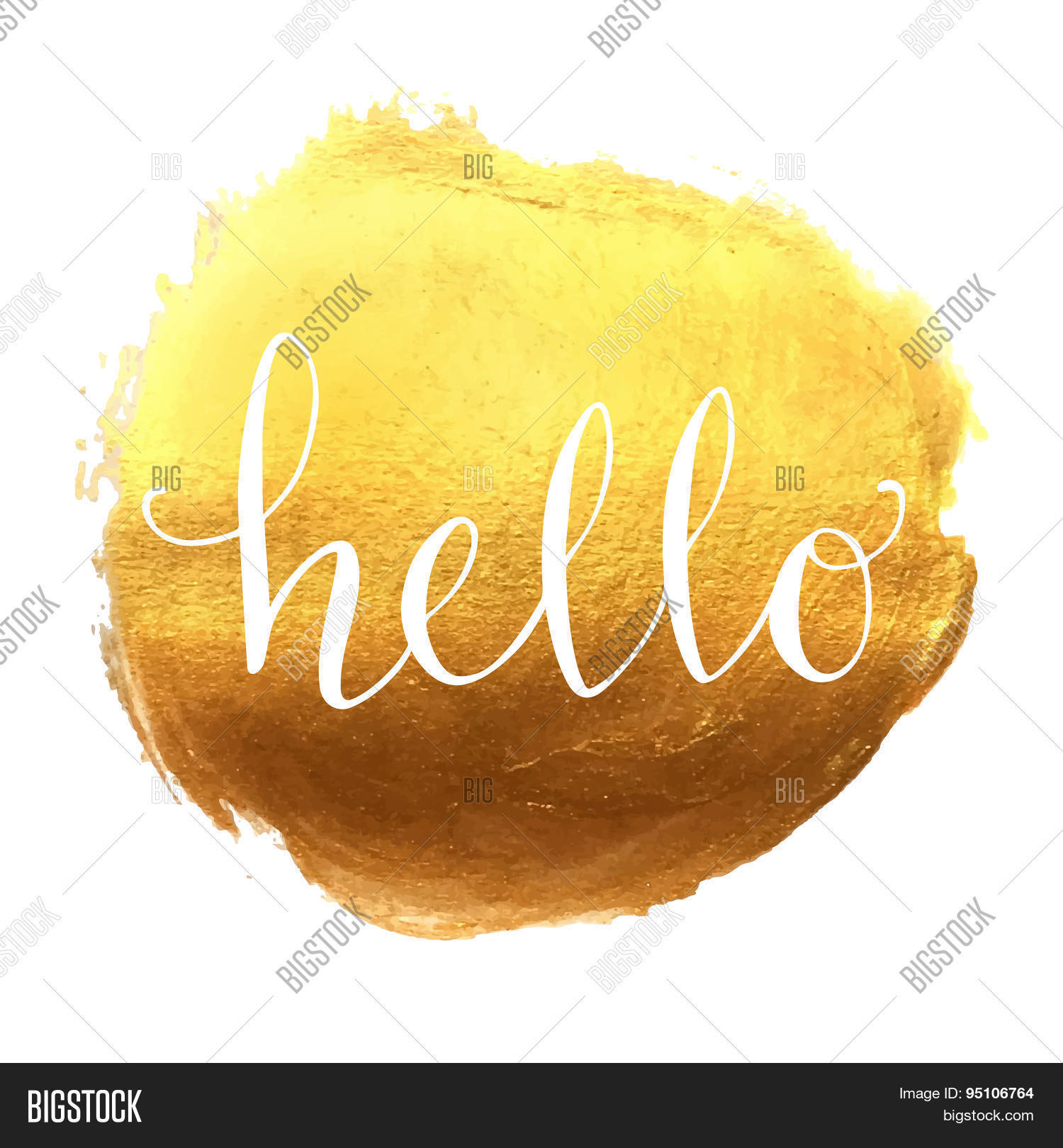 Hello Hand Lettering Vector & Photo (Free Trial) | Bigstock
