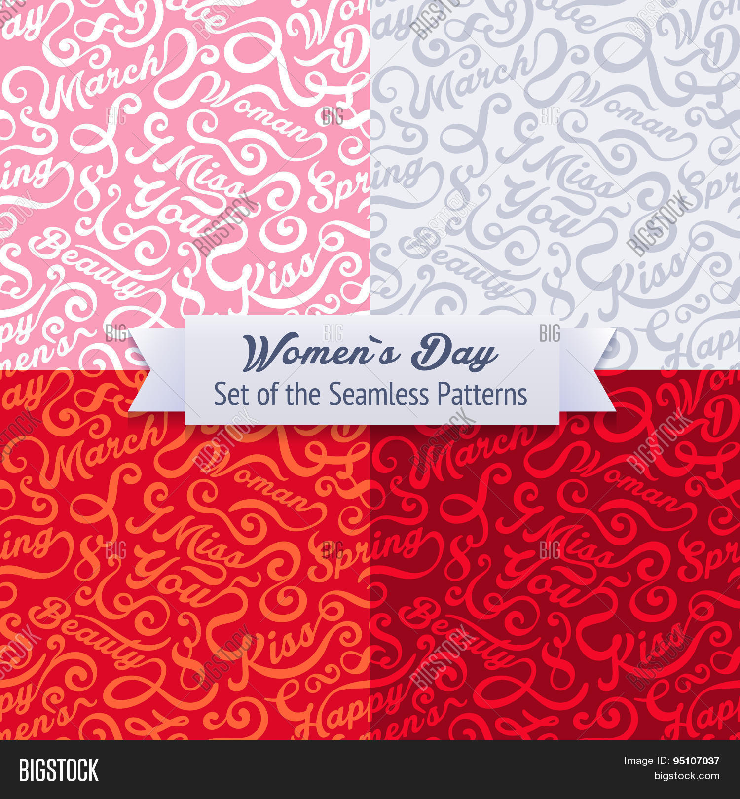 Womens Day. Set Vector & Photo (Free Trial) | Bigstock
