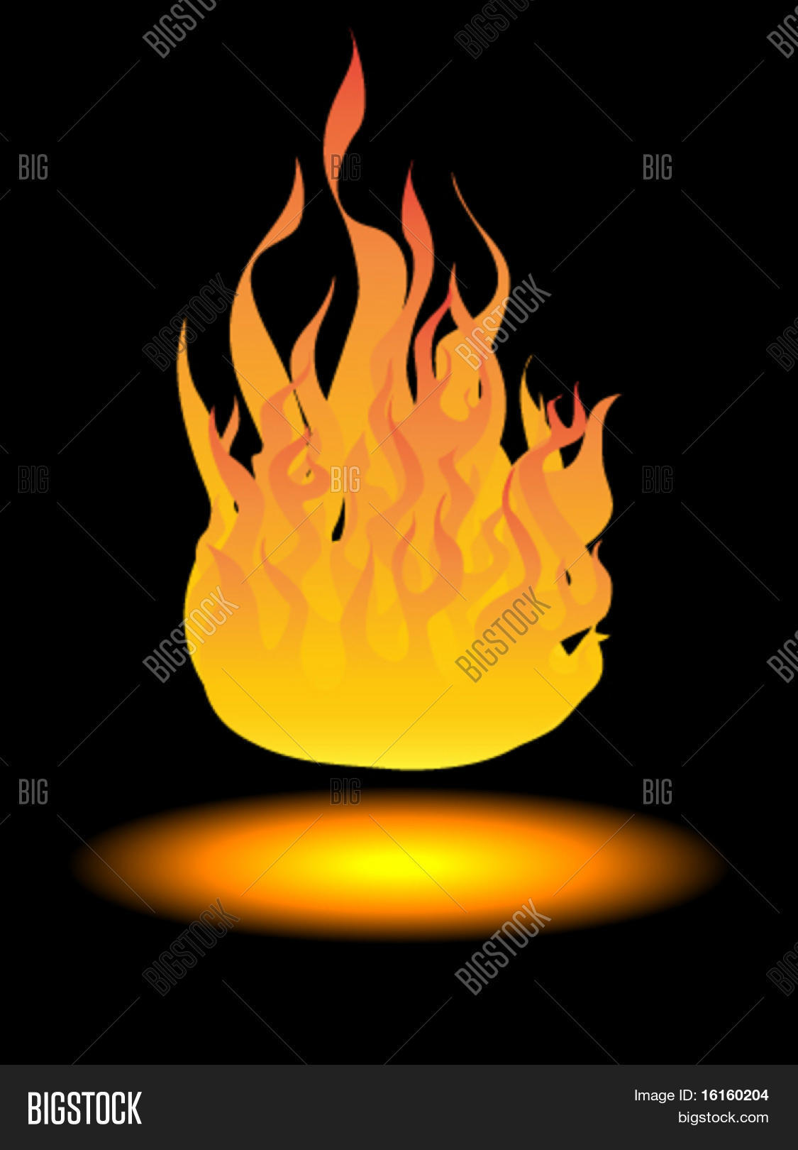 Fire Vector Vector & Photo (Free Trial) | Bigstock