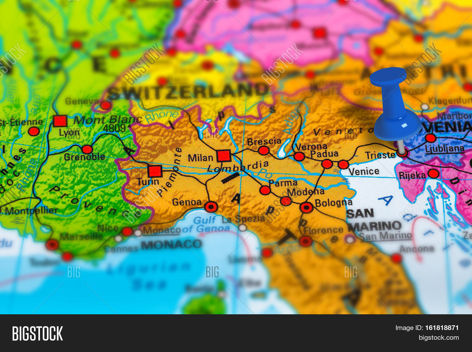 Trieste Italy Pinned Image & Photo (Free Trial) | Bigstock