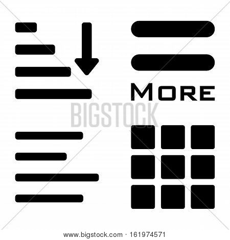 Hamburger Menu Icons Vector & Photo (Free Trial) | Bigstock