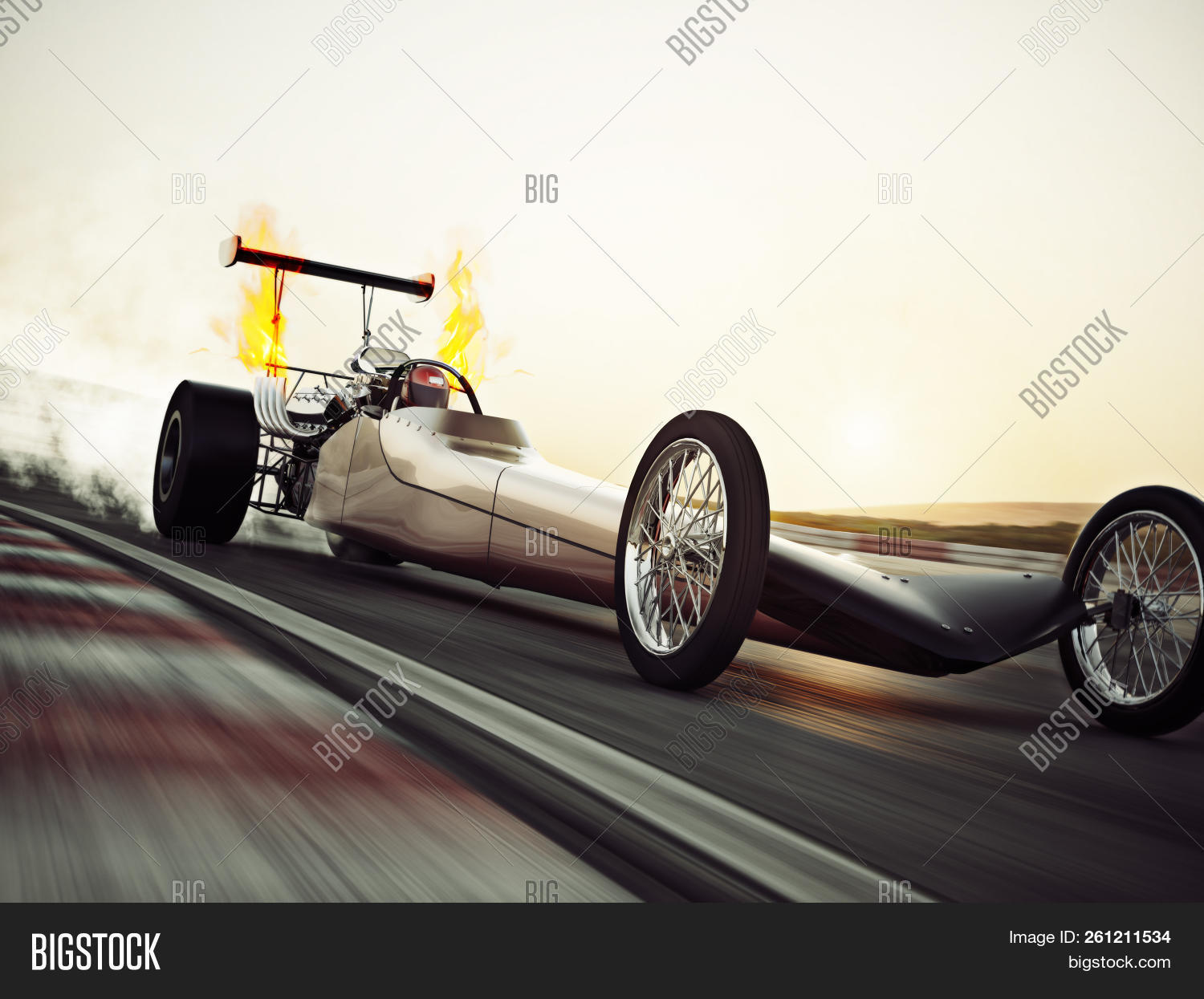 Dragster Racing Down Image & Photo (Free Trial) | Bigstock