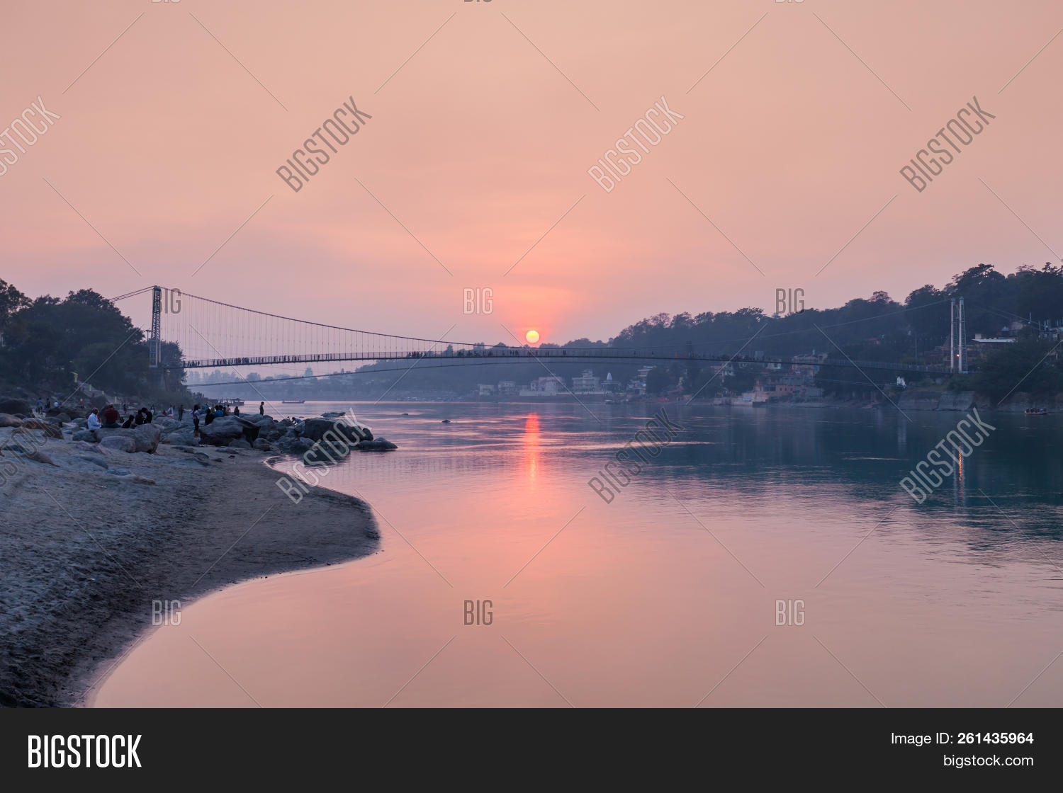 Ram Jhula On Sunset, Image & Photo (Free Trial) | Bigstock