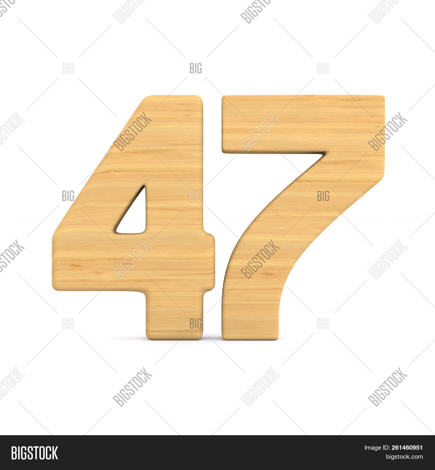 Number Fourty Seven On Image & Photo (Free Trial) | Bigstock