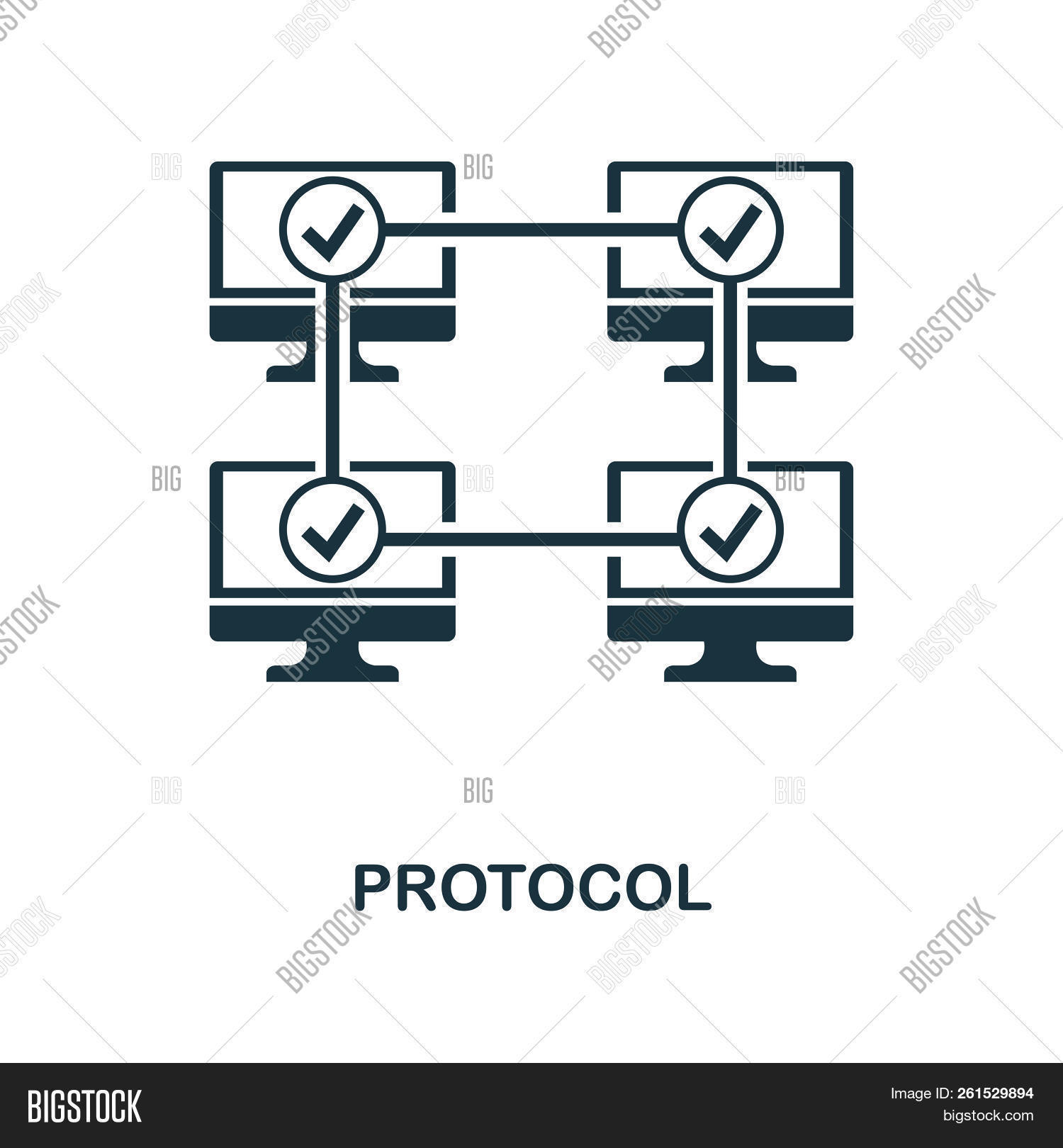 Protocol Icon. Image & Photo (Free Trial) | Bigstock