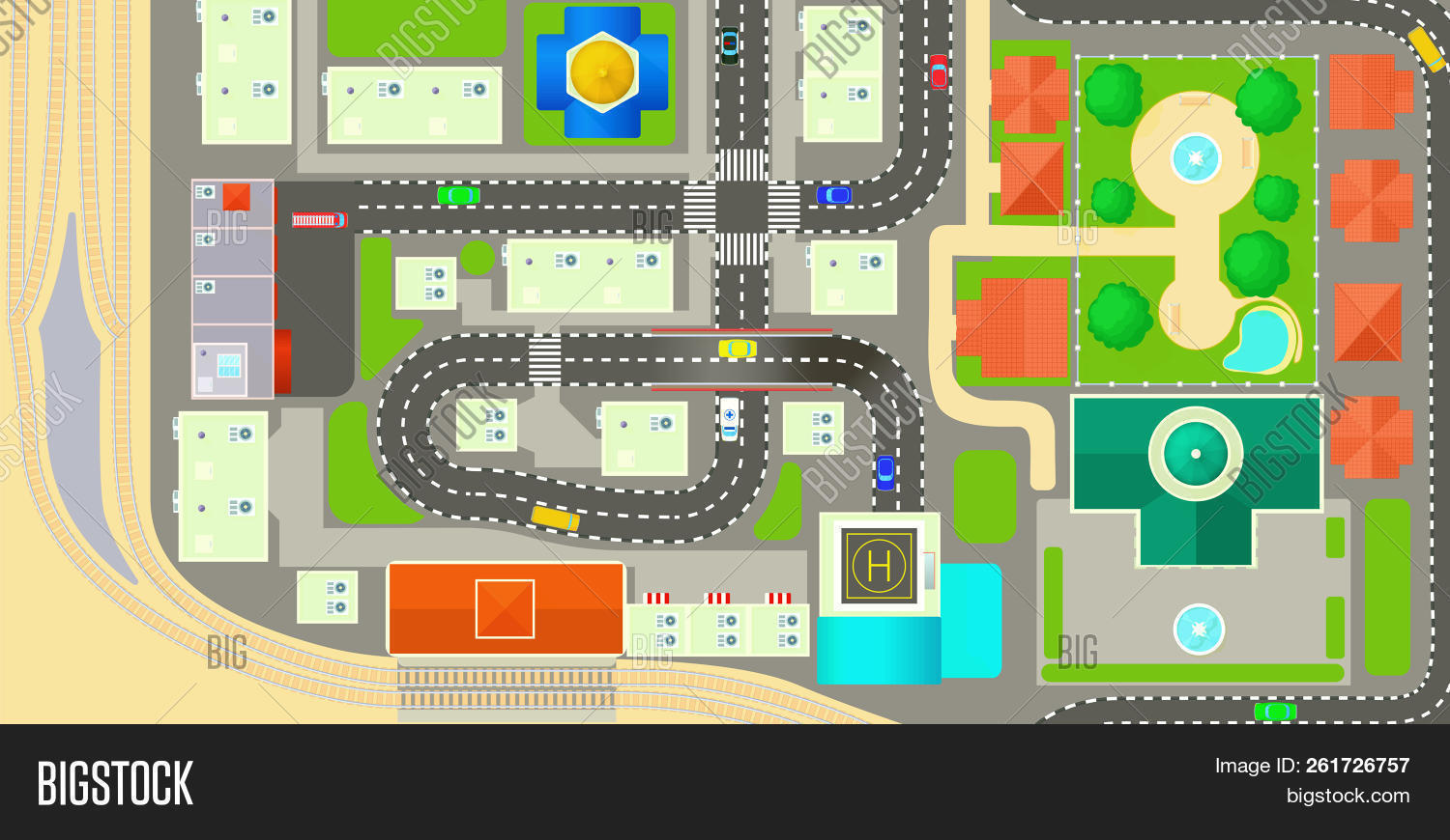 City Map Horizontal Image & Photo (Free Trial) | Bigstock