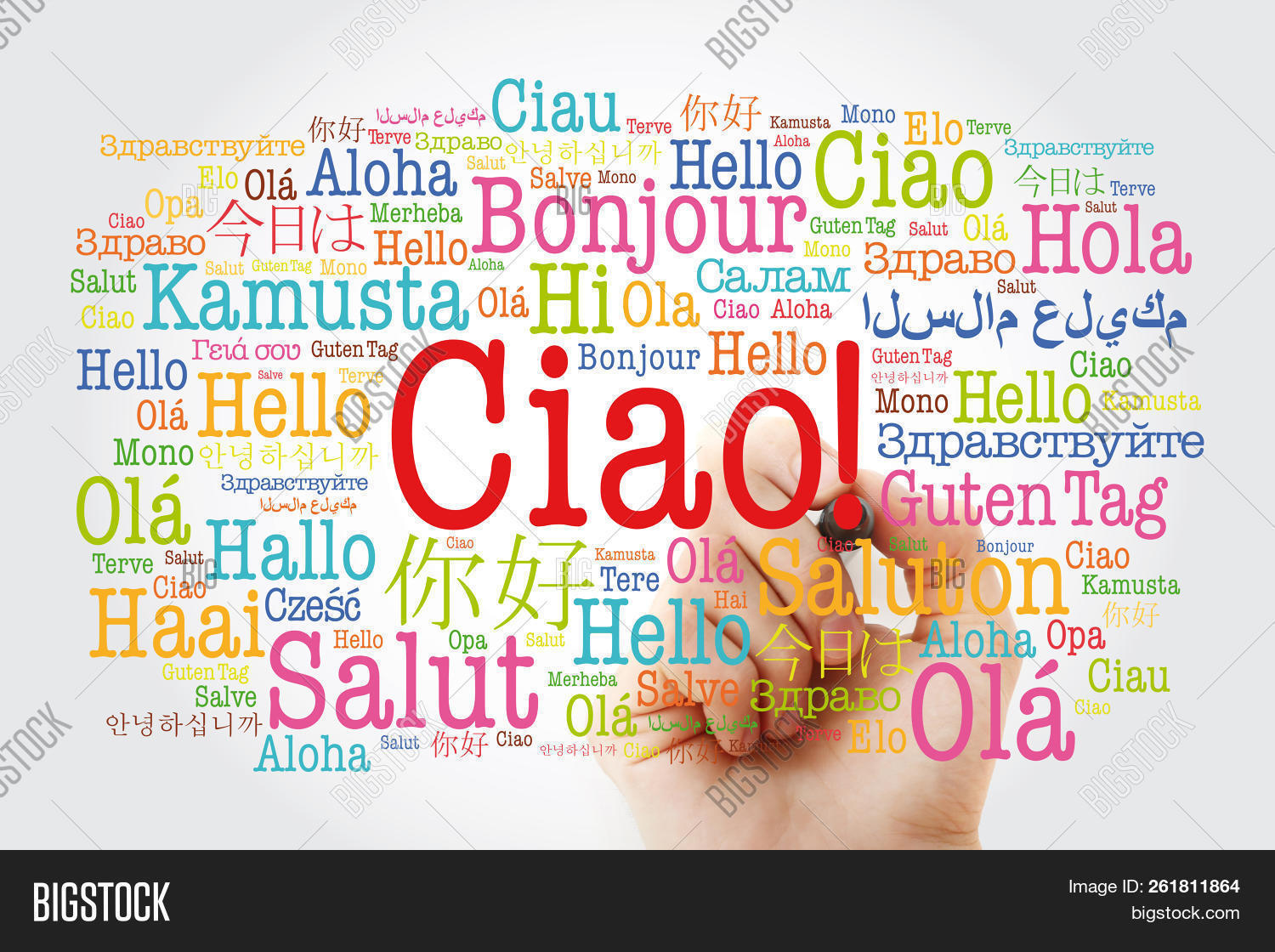 Ciao (hello Greeting Image & Photo (Free Trial) | Bigstock