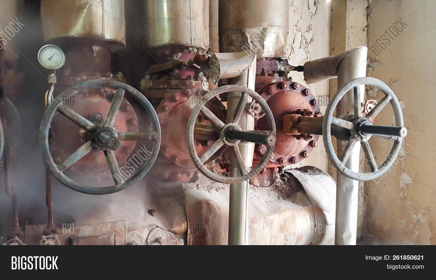 Big Main Valves Steam Image & Photo (Free Trial) | Bigstock