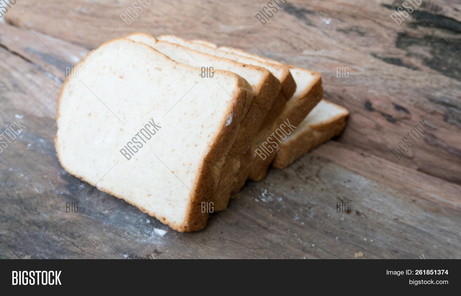 Bread Food On Wood Image & Photo (Free Trial) | Bigstock