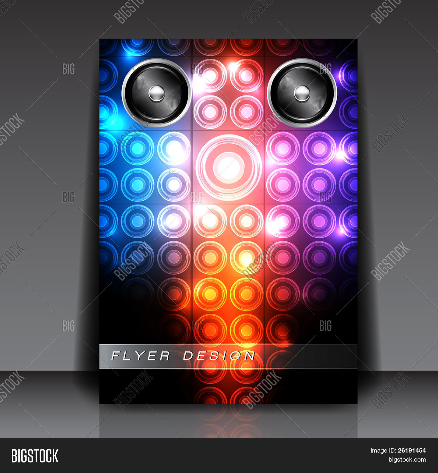 Vector y foto Diseño De Flyer (prueba gratis) | Bigstock