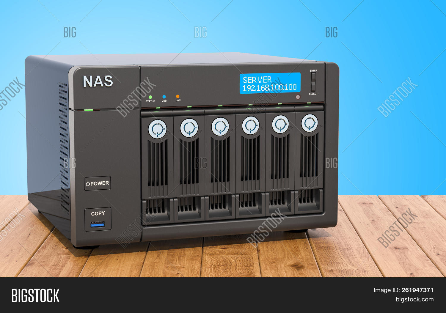 Nas 6 Disks On Wooden Image & Photo (Free Trial) | Bigstock