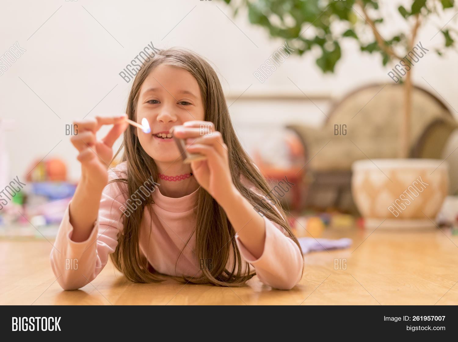 Girl Playing Matches. Image & Photo (Free Trial) | Bigstock