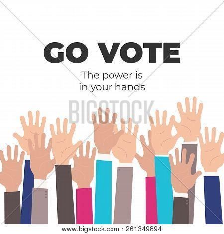 Go Vote. Power Your Vector & Photo (Free Trial) | Bigstock