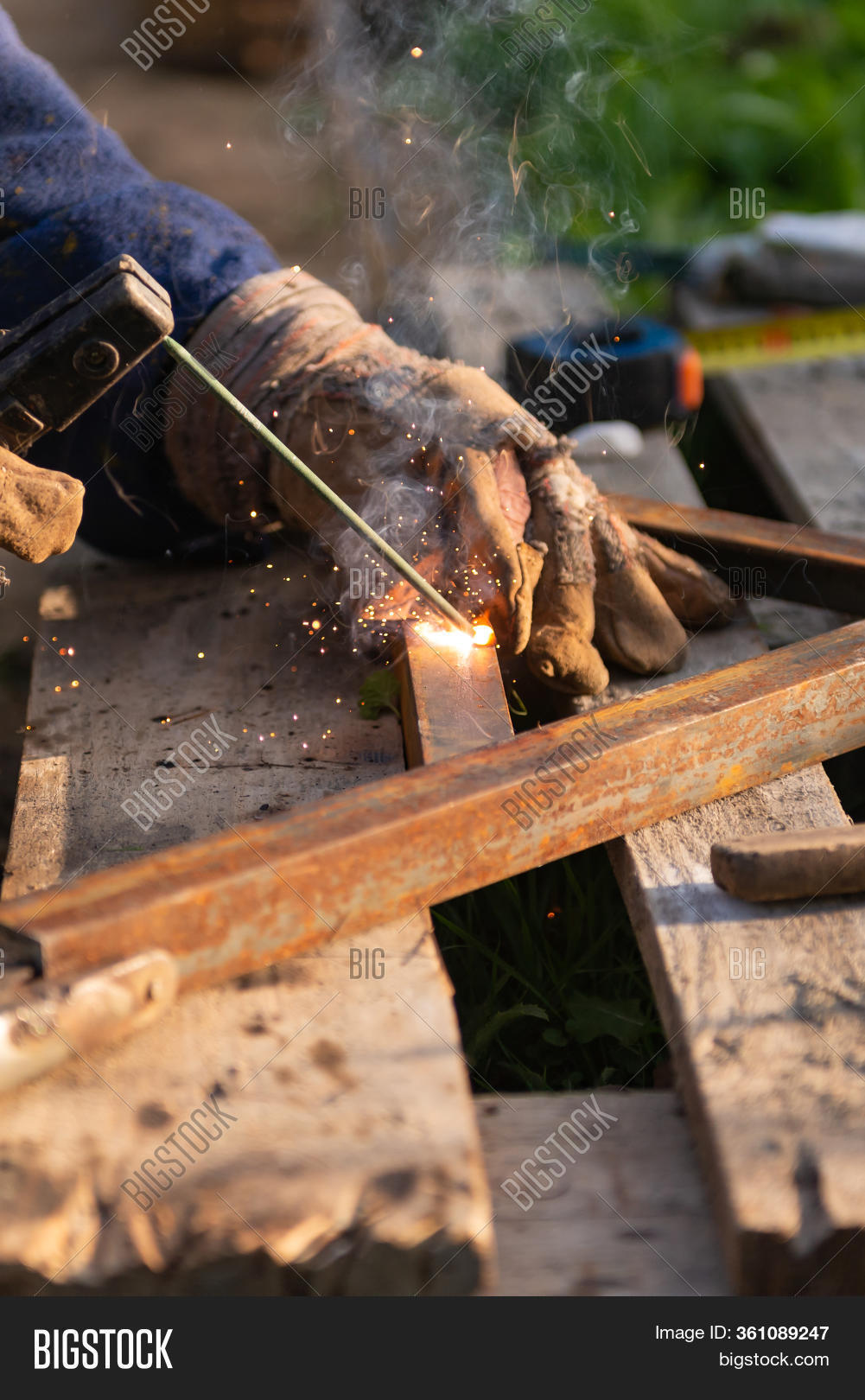 Welding Iron. Worker Image & Photo (Free Trial) | Bigstock
