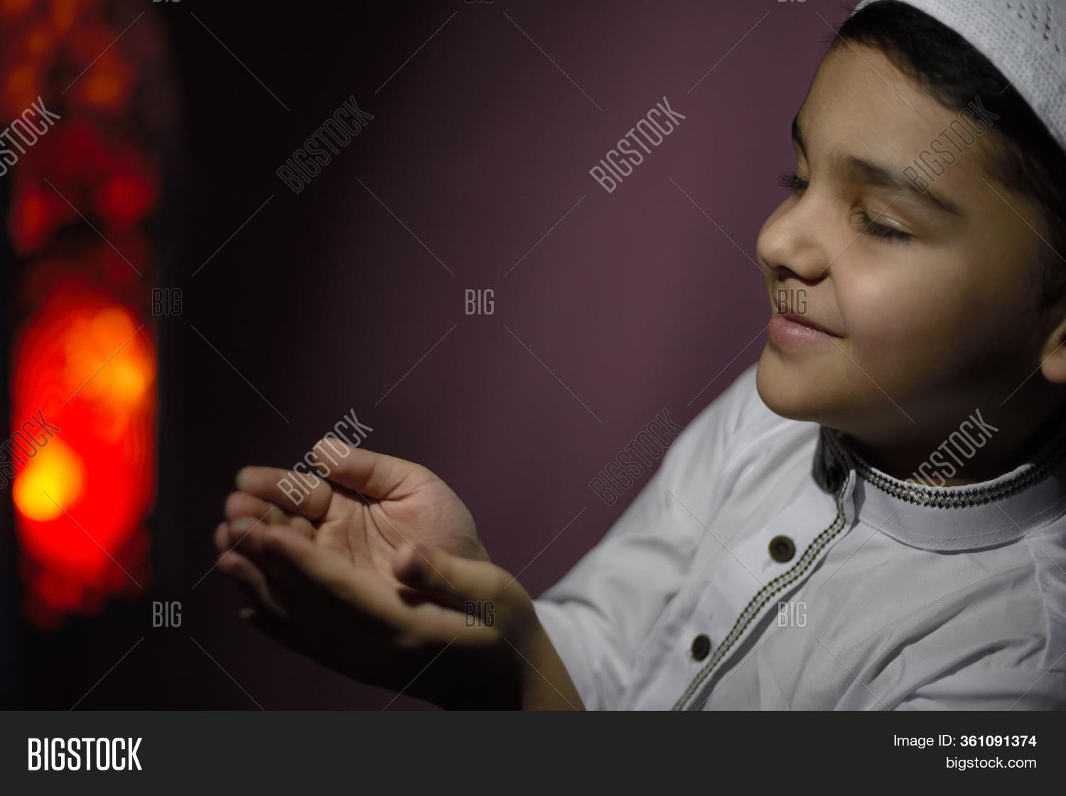 Muslim Child Praying Image & Photo (Free Trial) | Bigstock