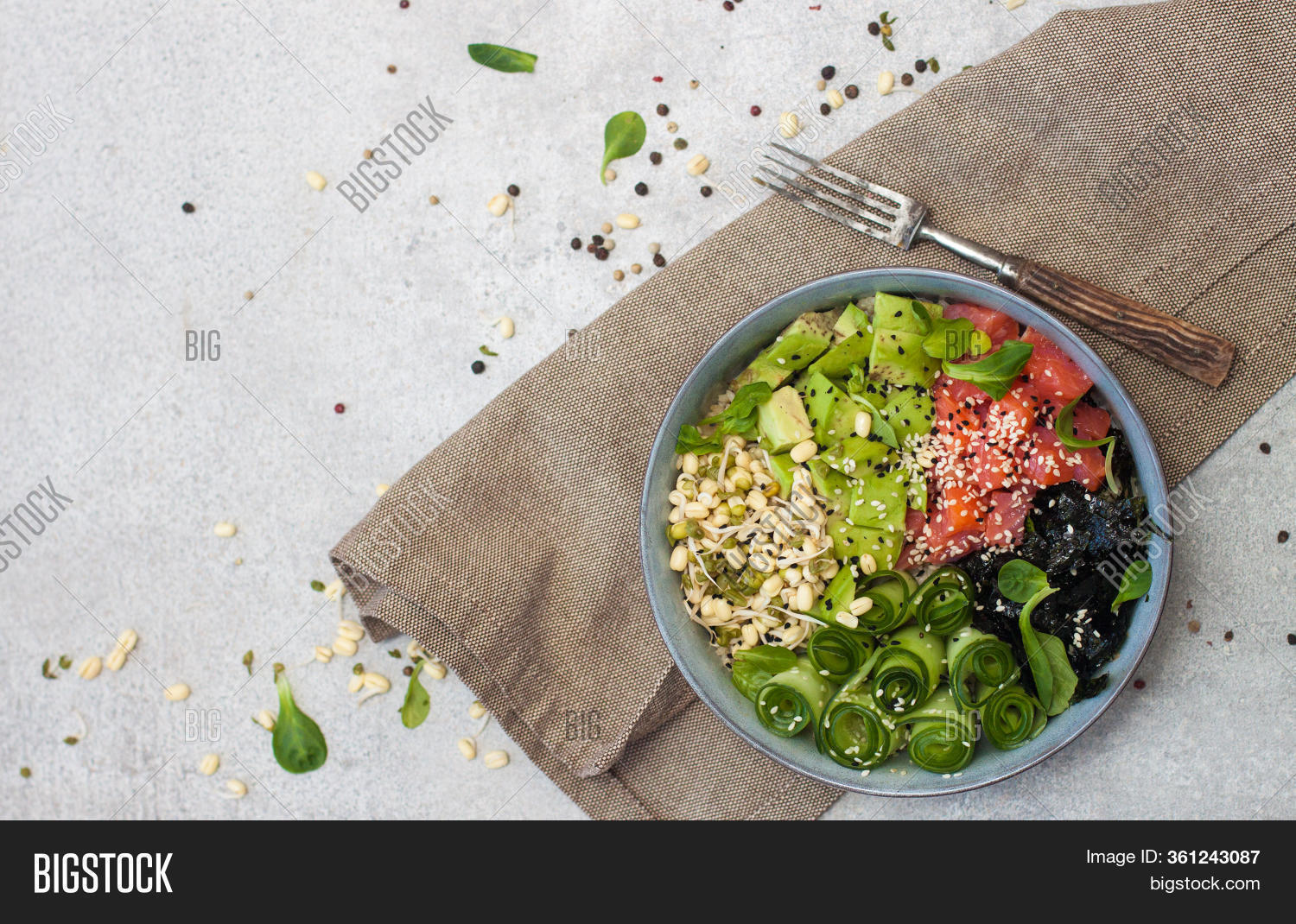 Poke Bowl Smoked Image & Photo (Free Trial) | Bigstock