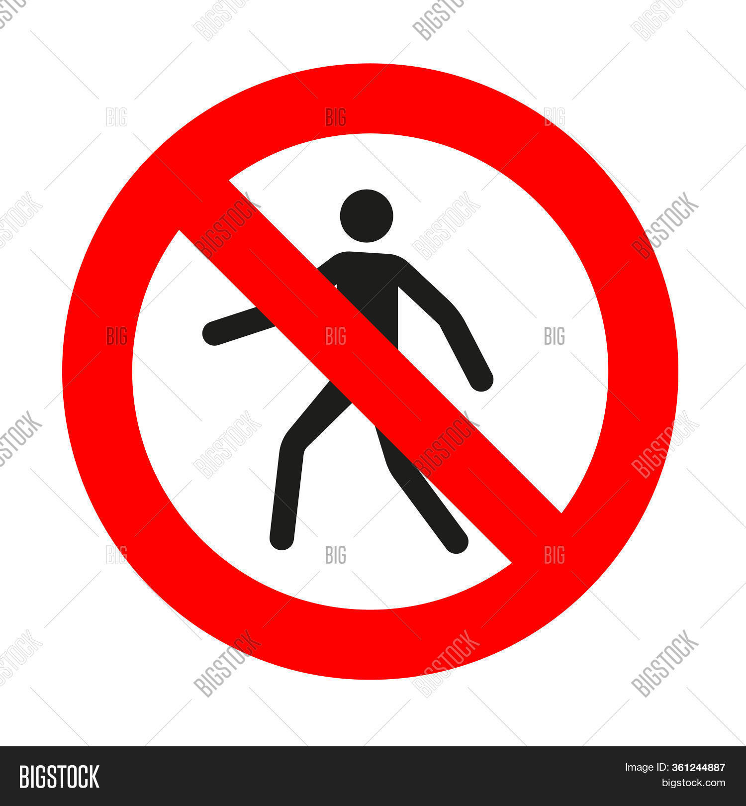 No Crossing Prohibited Image & Photo (Free Trial) | Bigstock