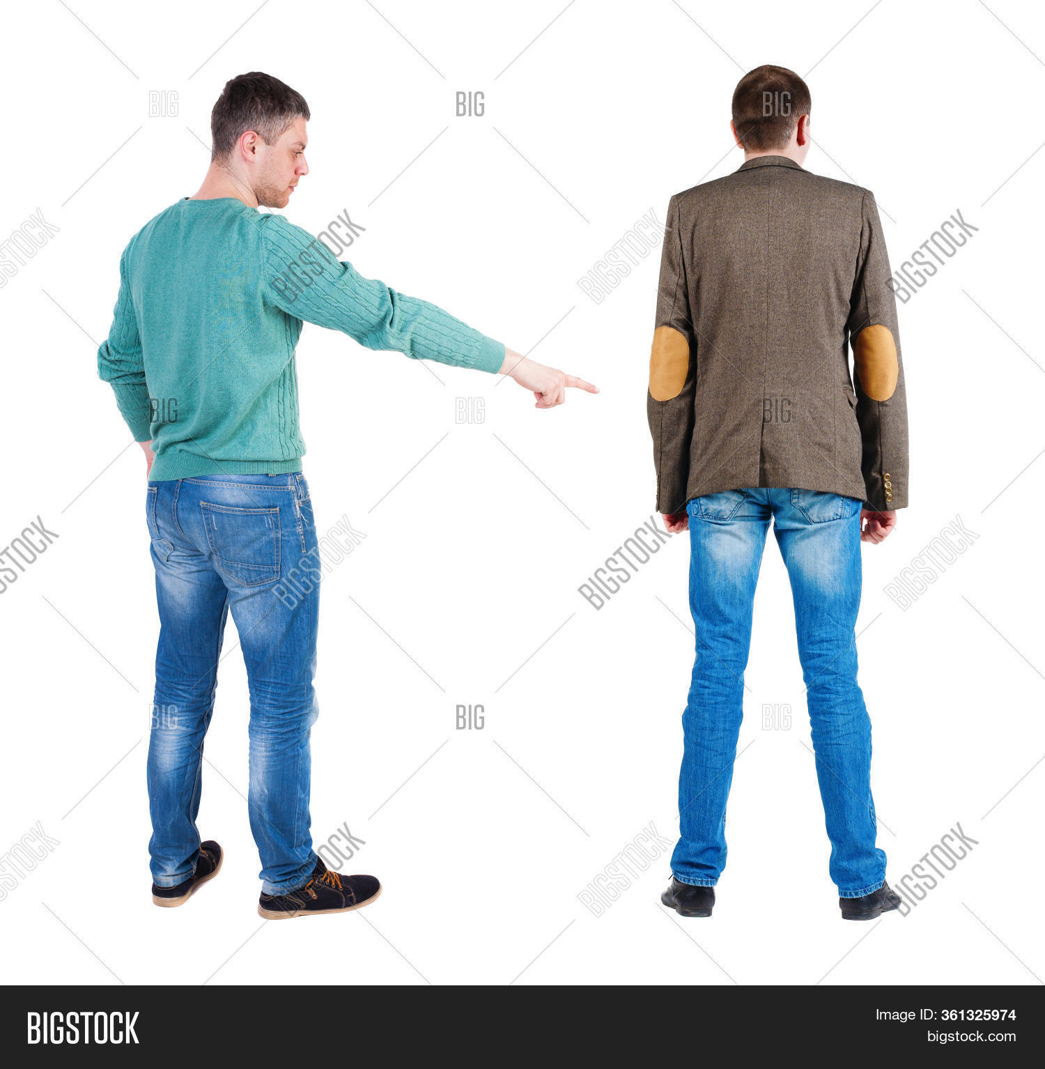 Back View Two Man Image & Photo (Free Trial) | Bigstock