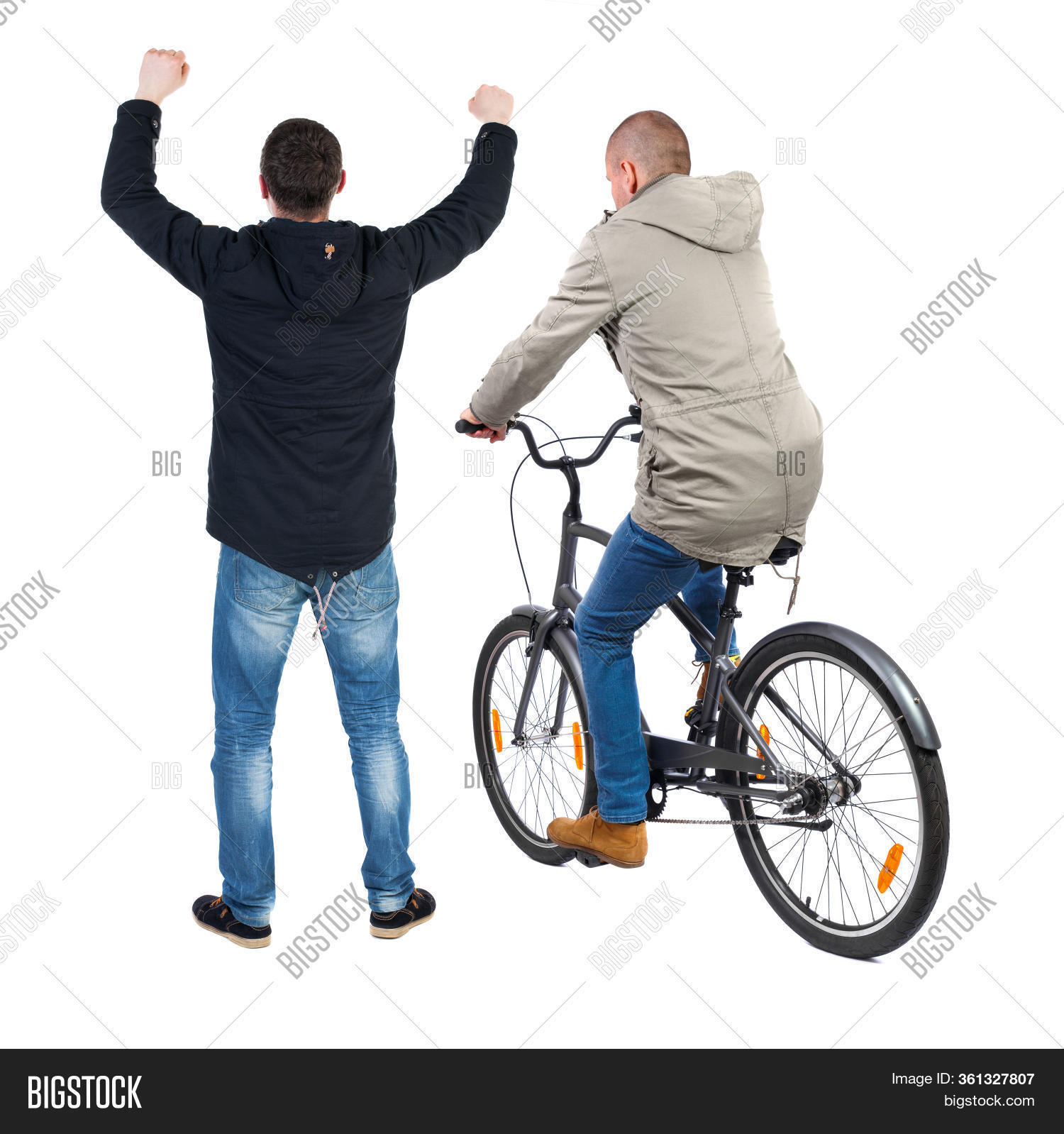 Back View Two Man On Image & Photo (Free Trial) | Bigstock