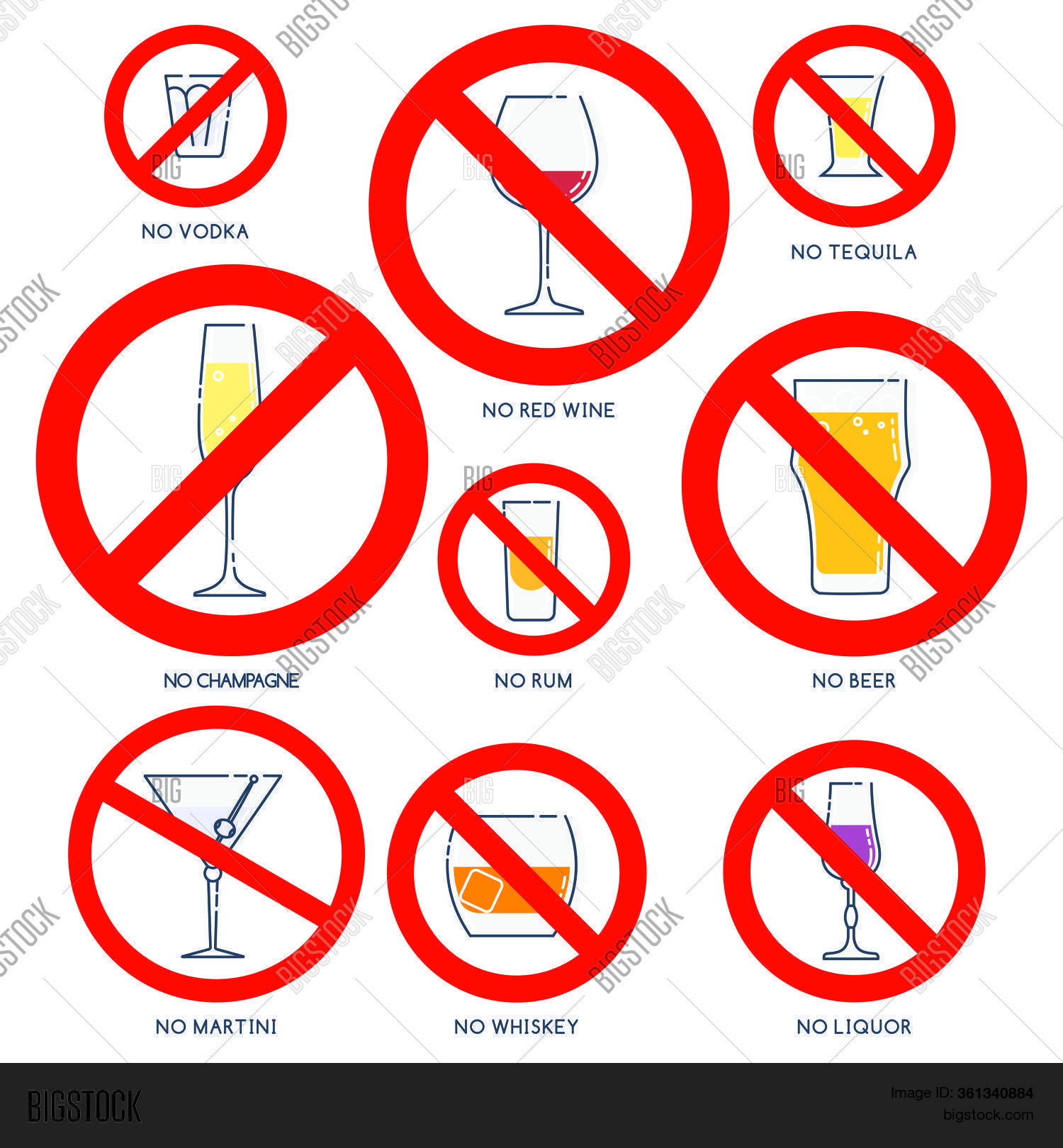 Prohibition Alcohol. Vector & Photo (Free Trial) | Bigstock