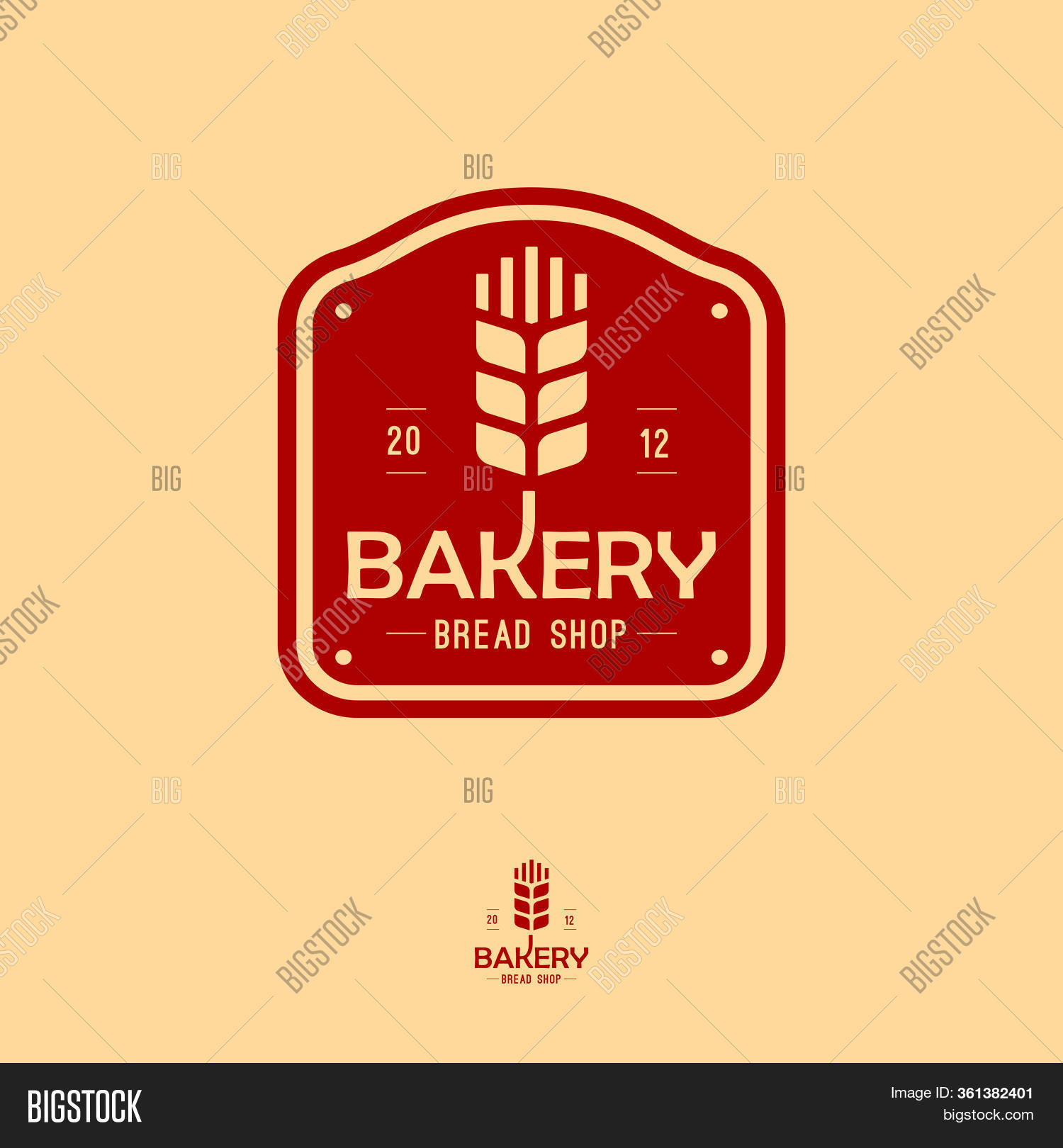 Bakery Logo Spike. Vector & Photo (Free Trial) | Bigstock