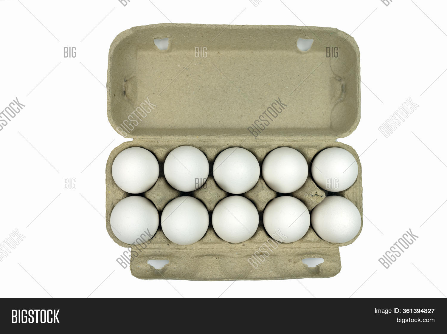 Open Egg Box Ten White Image & Photo (Free Trial) | Bigstock