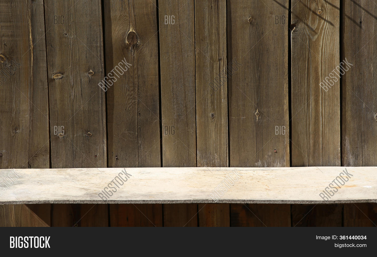 Empty Shelf On Wooden Image & Photo (Free Trial) | Bigstock