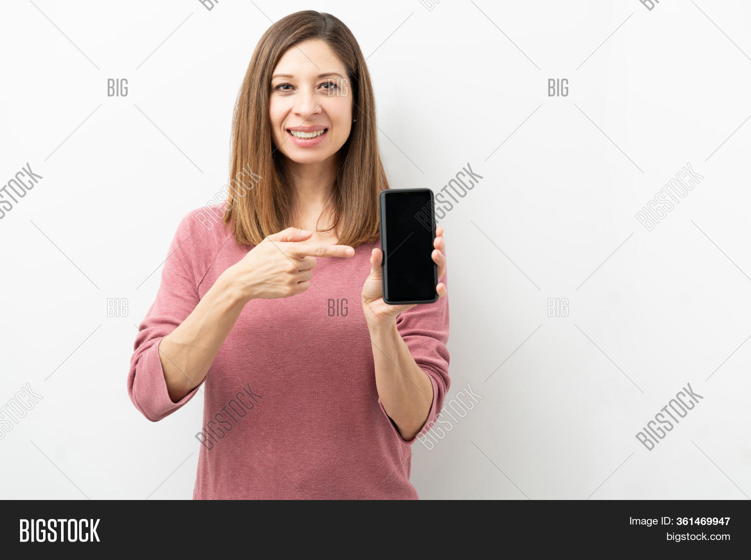 Pointing Smartphone's Image & Photo (Free Trial) | Bigstock