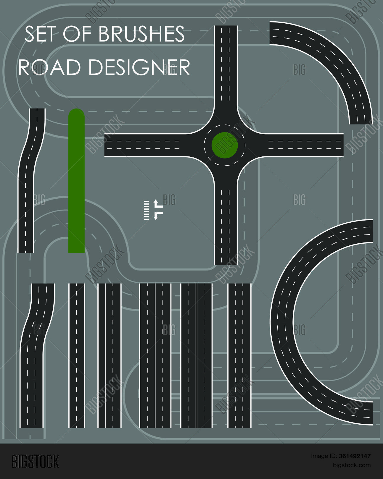 Set Brushes. Vector & Photo (Free Trial) | Bigstock