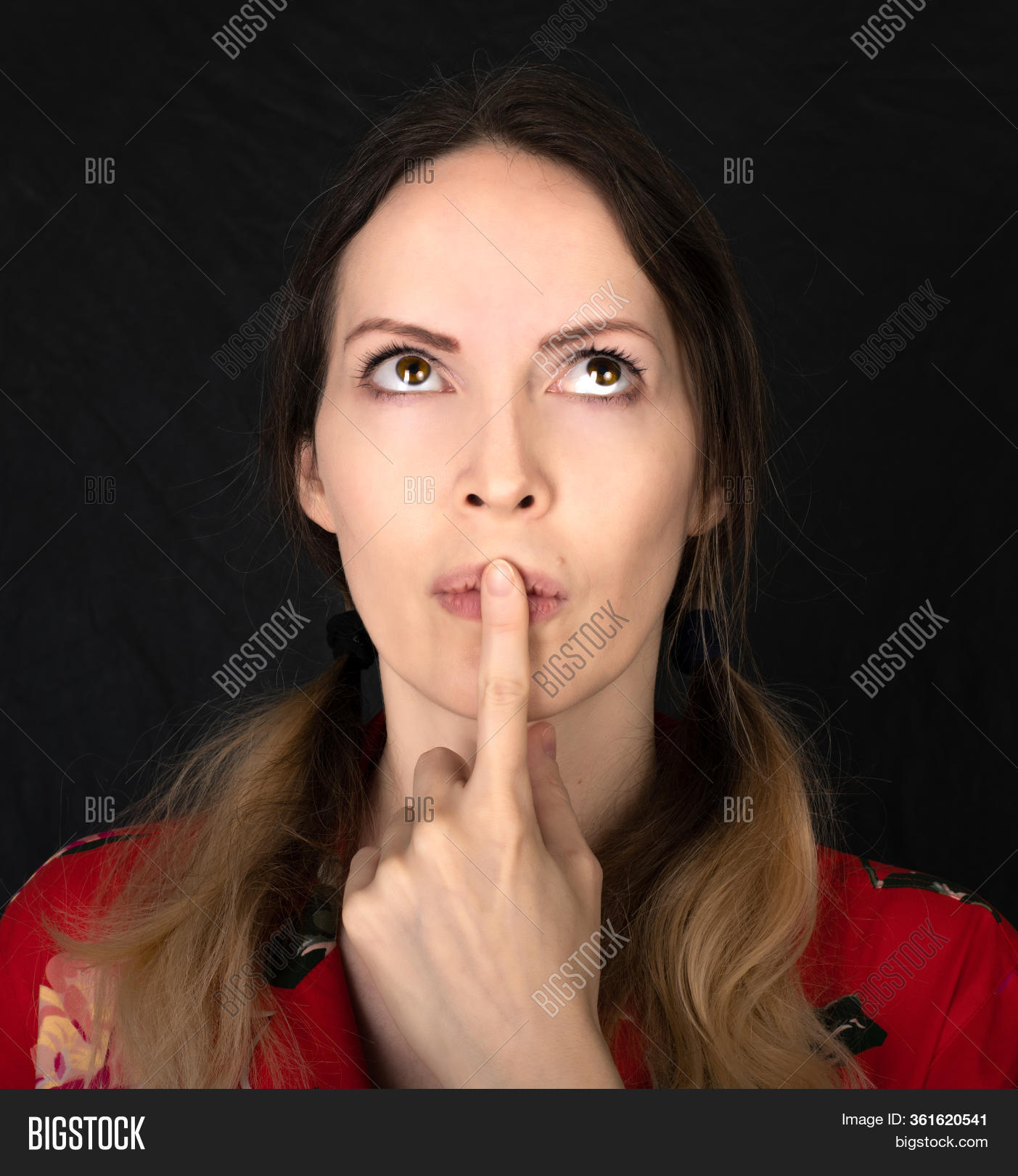 Emotion. Closed Woman Image & Photo (Free Trial) | Bigstock