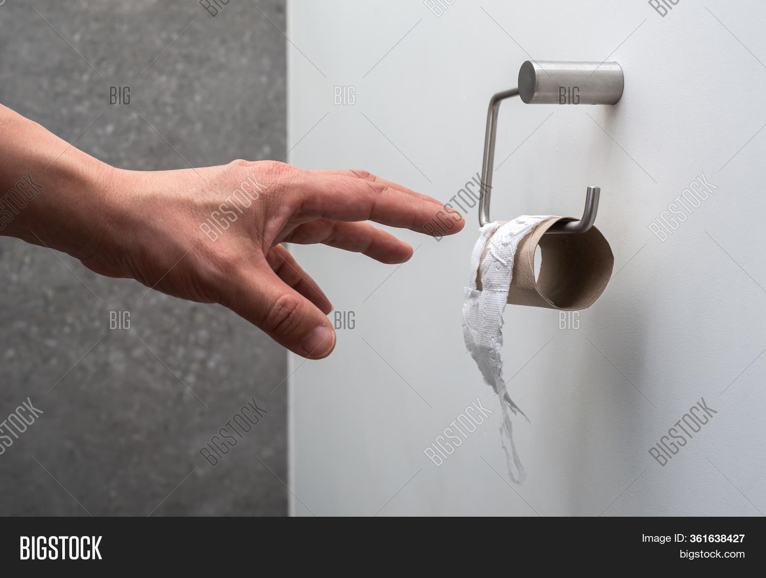Empty Toilet Paper Holder