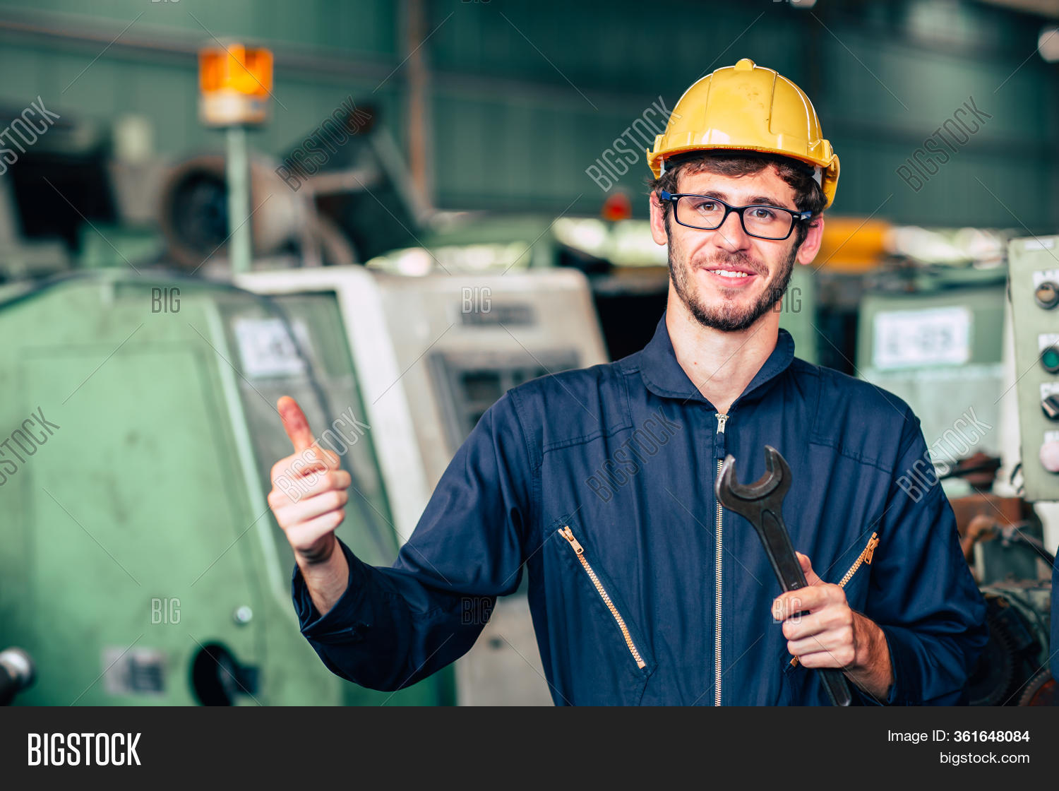 Young Worker Wrench Image & Photo (Free Trial) | Bigstock