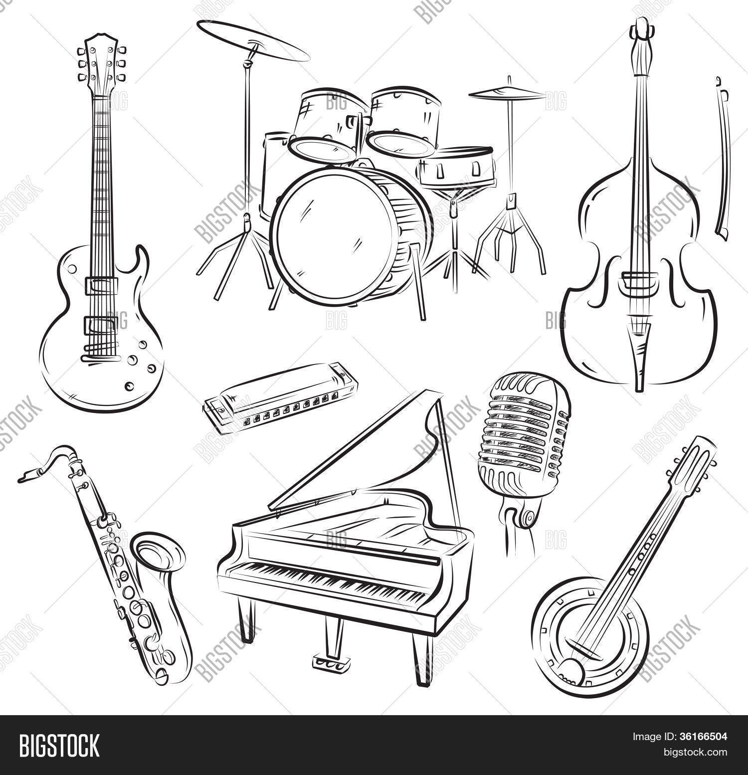 Jazz Band Set Vector & Photo (Free Trial) | Bigstock
