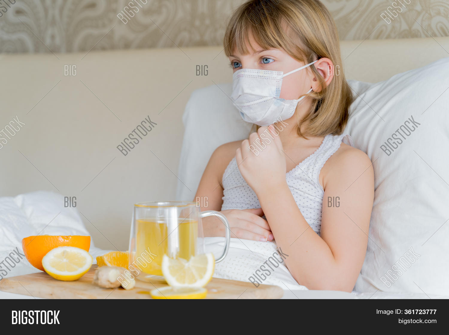 Little Sick Girl Face Image & Photo (Free Trial) | Bigstock