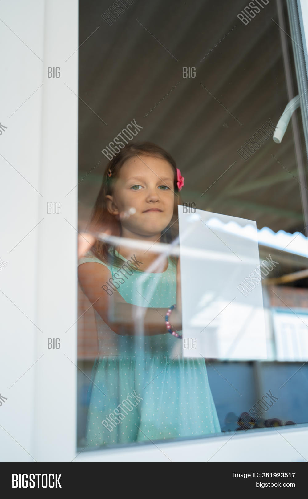 Child Girl Window Image & Photo (Free Trial) | Bigstock