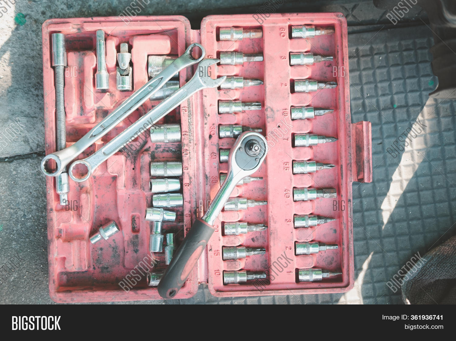 Mechanic Tools Set Red Image & Photo (Free Trial) | Bigstock
