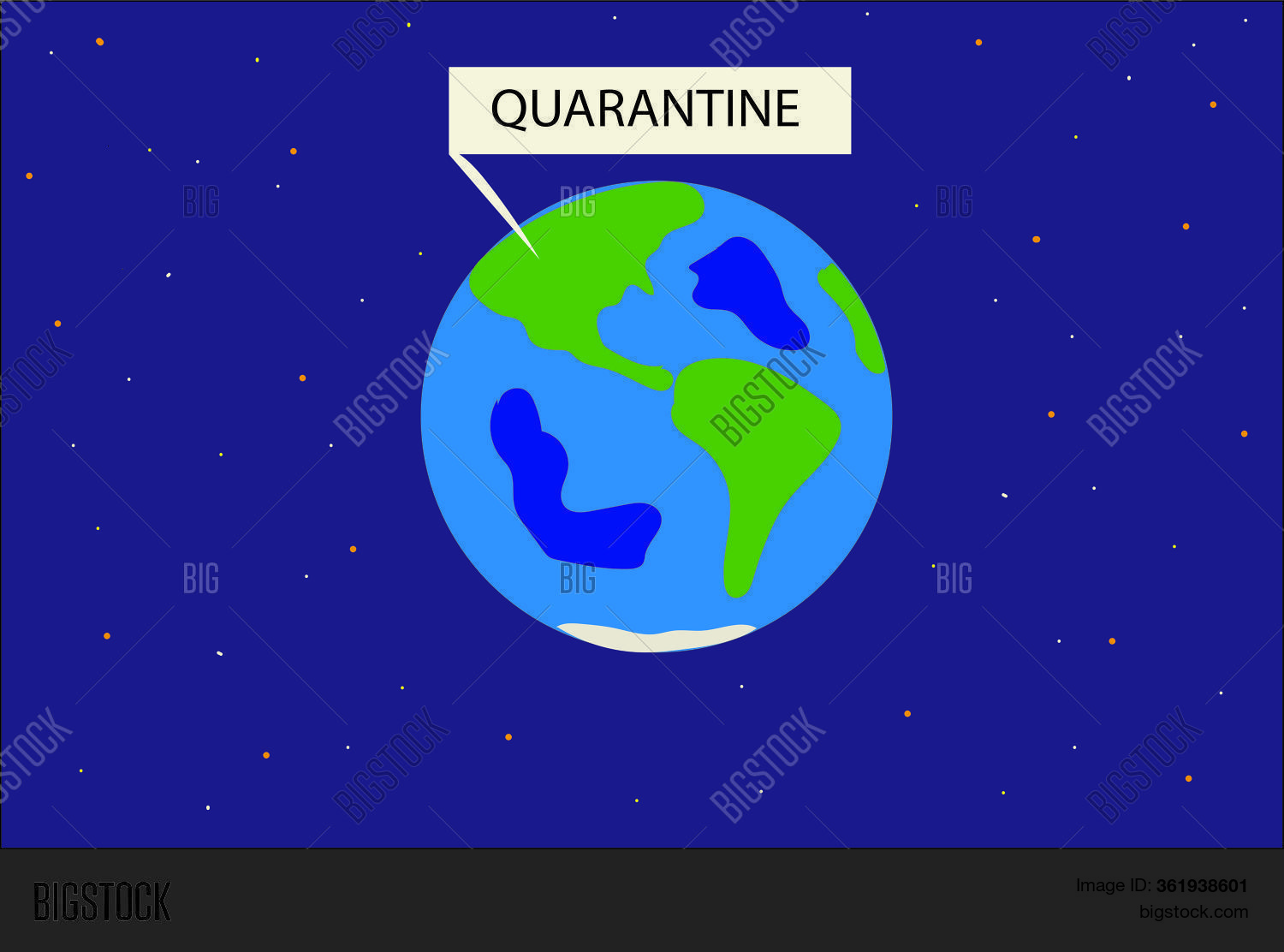 Quarantined Planet Vector & Photo (Free Trial) | Bigstock