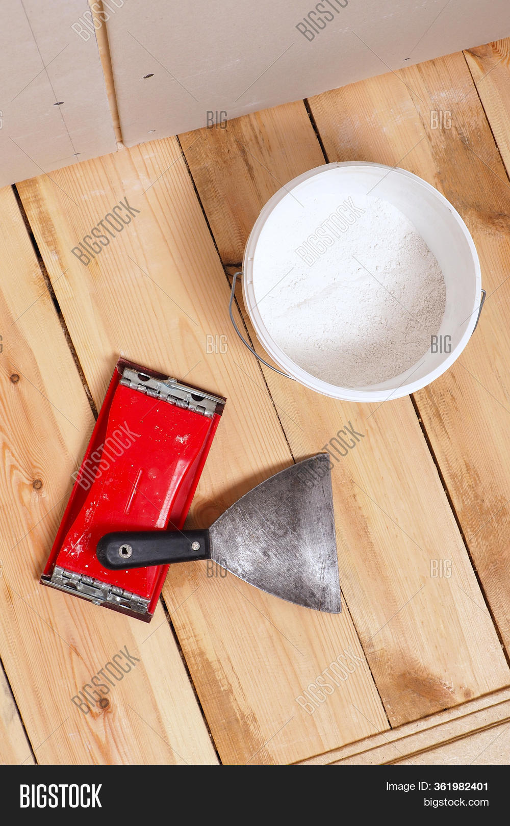Putty Bucket, Trowel Image & Photo (Free Trial) | Bigstock