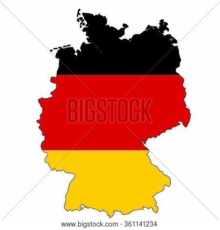 Germany Map Color Image & Photo (Free Trial) | Bigstock