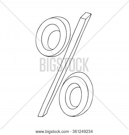Percent Sign Drawn Vector & Photo (Free Trial) | Bigstock