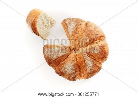 Round Bread Sliced On Image & Photo (Free Trial) | Bigstock