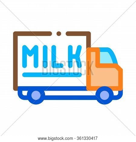 Truck Milk Icon Vector & Photo (Free Trial) | Bigstock